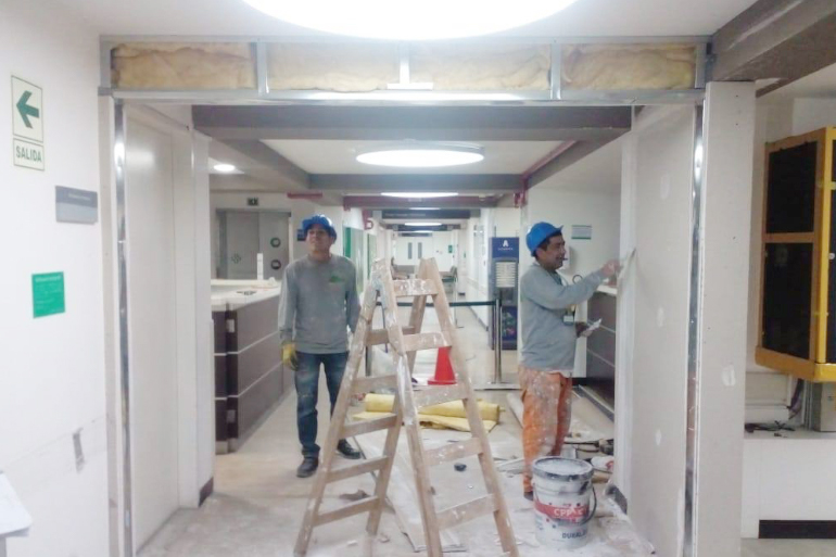 Tabiquería de Drywall | Clínica SANNA | FGE